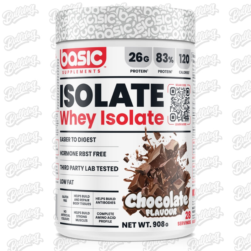 Basic Whey Isolate 2lbs - Hormone Free Whey Protein Isolate – BULLDOG