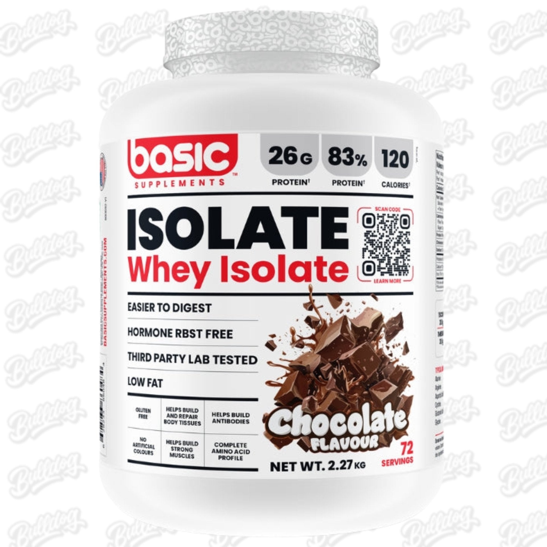 Basic Whey Isolate 5lbs - Hormone Free Whey Protein Isolate