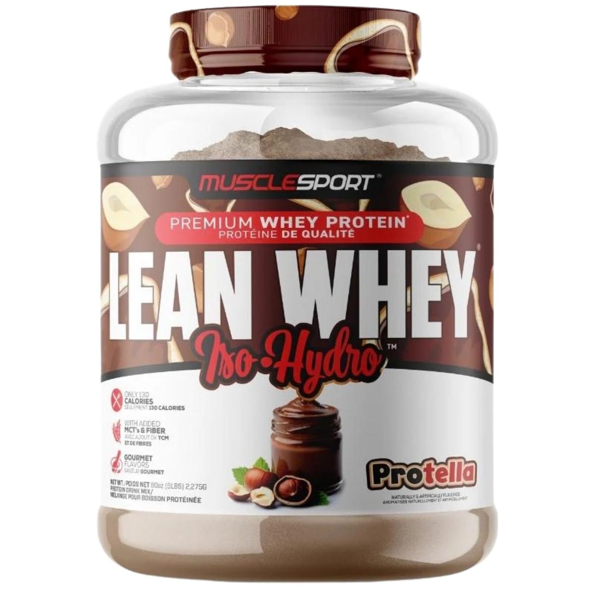 MuscleSport Lean Whey Iso Hydro 5lb | Canada — Bulldog Nutrition