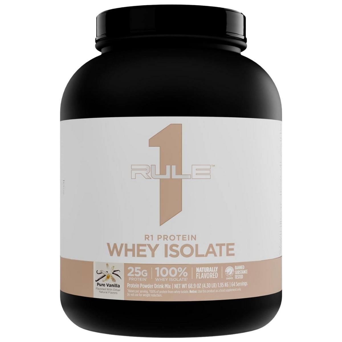 Rule 1 R1 Naturally Flavored Whey Isolate Protein – BULLDOG