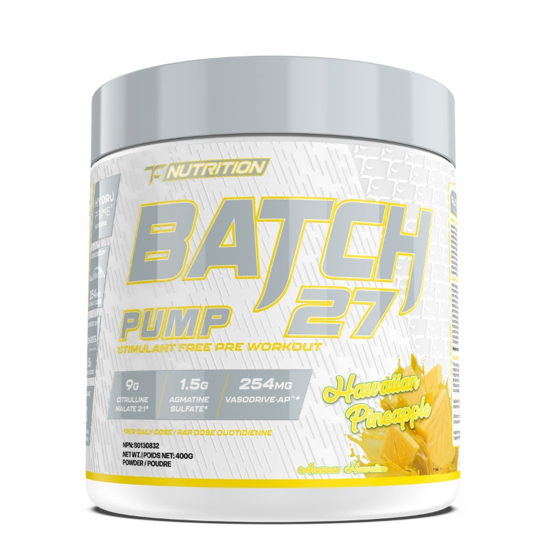 TC Nutrition Batch 27 Pump - STIM FREE Pre Workout Supplement – BULLDOG