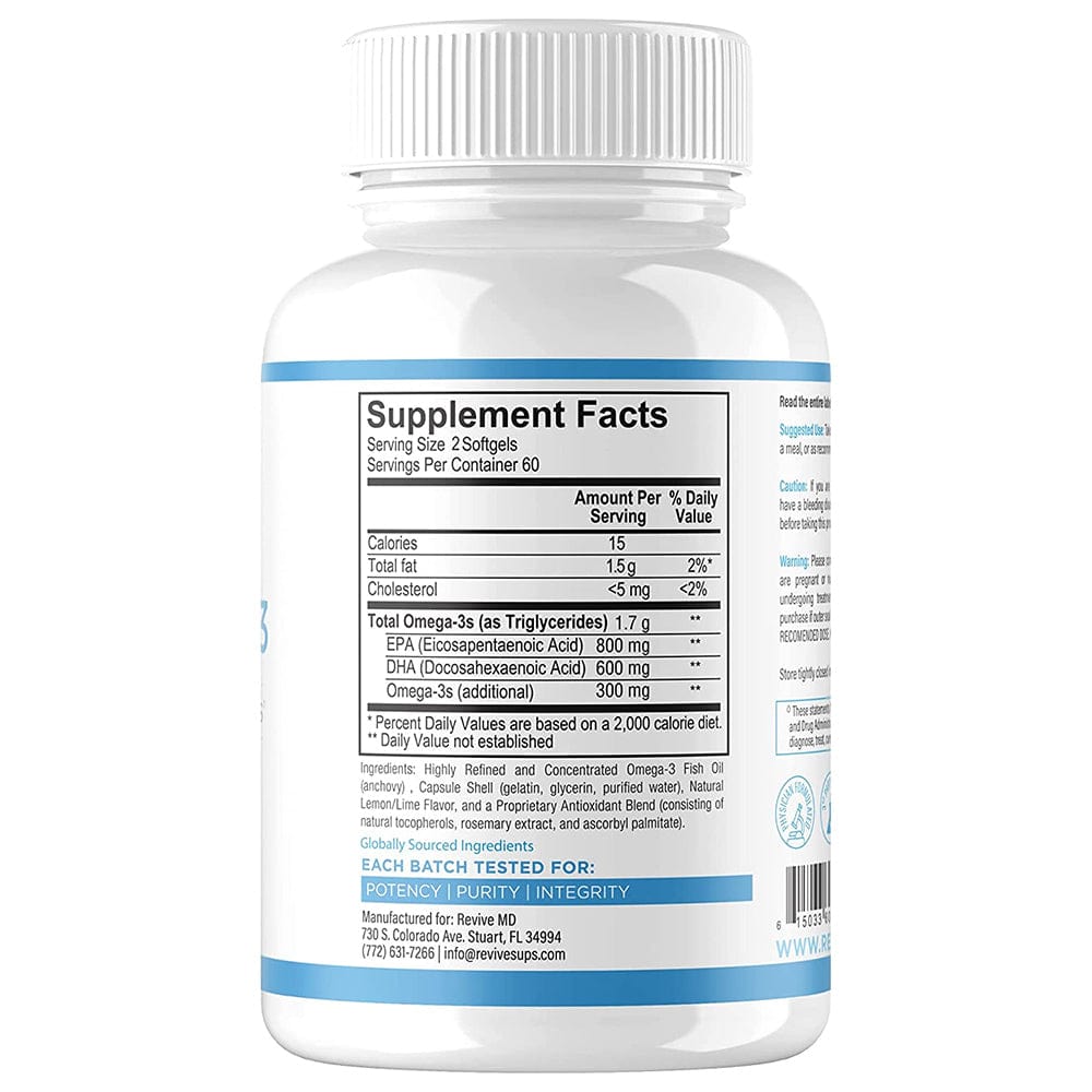 Revive Omega-3 Natural Fish Oil | Revive MD Omega Fish Oil – BULLDOG